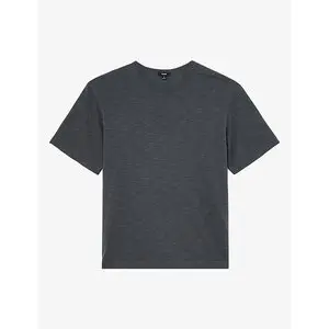 REISS Huxley Crewneck Relaxed-fit Cotton T-shirt - Navy