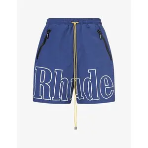 Rhude Logo Ripstop Nylon Shorts - Navy