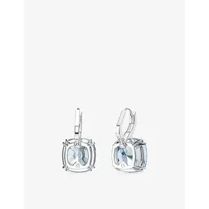 SWAROVSKI Millenia Rhodium-plated Cubic Zirconia Drop Earrings - Blue
