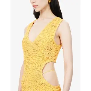 Simkhai Lyla Crochet Cotton Midi Dress