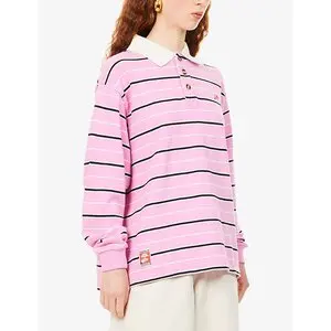 DAMSON MADDER Remie Striped Rugby Shirt - Pink