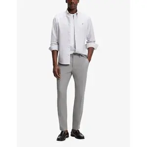 BOSS Slim-fit Tapered Cotton-blend Trousers