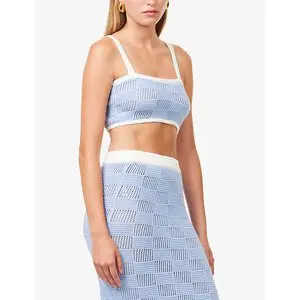4TH & RECKLESS Yasmin Textured Cotton-blend Top
