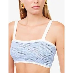 4TH & RECKLESS Yasmin Textured Cotton-blend Top