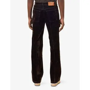Amiri Flared-leg 5-pocket Flocked Denim Jeans