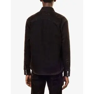 Amiri Flock Long-sleeve Denim Shirt - Husk