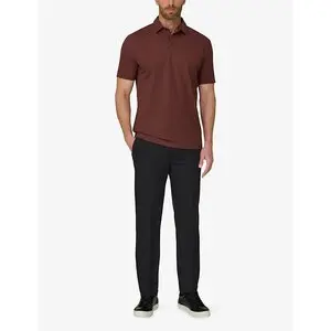 Boggi Milano Stretch-woven Tapered Trousers - Black