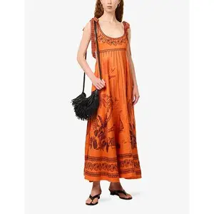 ALEMAIS Boathouse Printed Cotton Sundress