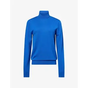 THE FRANKIE SHOP Eve Turtleneck Wool Jumper - Blue