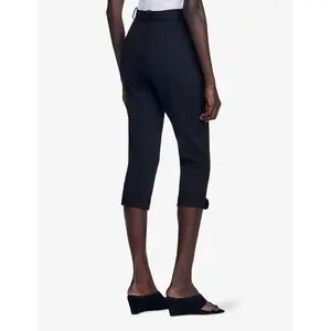 Sandro High-rise Knee-length Woven Shorts