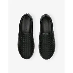 Bottega Veneta Serena Woven Leather Low Top Sneakers