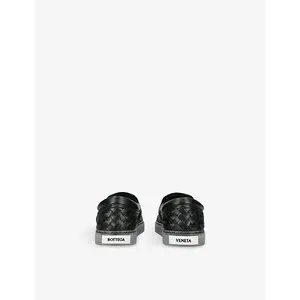 Bottega Veneta Serena Woven Leather Low Top Sneakers