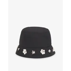 Marni Daisy Applique Nylon Bucket Hat