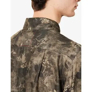 UMA WANG Tab Floral-pattern Woven Shirt