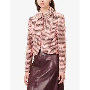ME+EM Boxy-fit Textured Cotton-blend Jacket