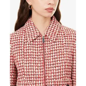 ME+EM Boxy-fit Textured Cotton-blend Jacket
