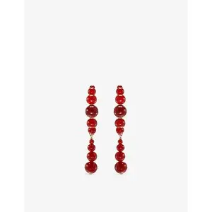 BEATRIZ PALACIOS Folklore Sterling-silver And Agate Earrings