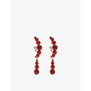 BEATRIZ PALACIOS Folklore Sterling-silver And Agate Earrings