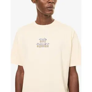 NOT BORING Turning Herads Graphic-print Cotton T-shirt