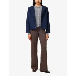 Max Mara Boxy-fit Hooded Wool-blend Jacket