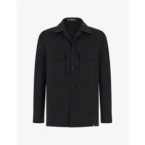 Boggi Milano Collared Stretch-cotton Jacket