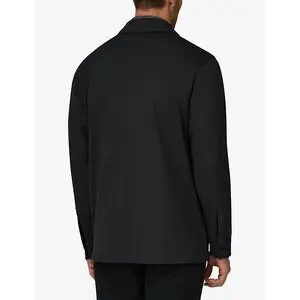 Boggi Milano Collared Stretch-cotton Jacket