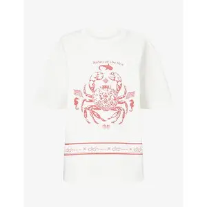 ARAM Brand-print Relaxed-fit Cotton T-shirt