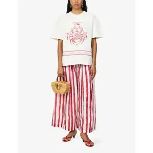 ARAM Brand-print Relaxed-fit Cotton T-shirt