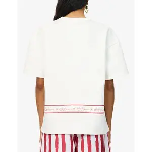 ARAM Brand-print Relaxed-fit Cotton T-shirt