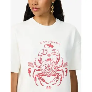ARAM Brand-print Relaxed-fit Cotton T-shirt