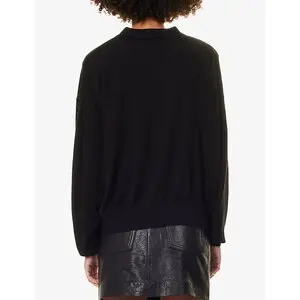 THE FRANKIE SHOP Croydon Wool-blend Polo Top