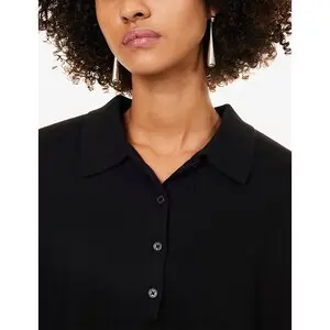 THE FRANKIE SHOP Croydon Wool-blend Polo Top