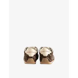 Zadig&Voltaire Leopard Pony Leather Low Top Trainers