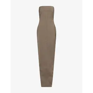 Rick Owens Bustier Tailored Wool-blend Maxi Dress
