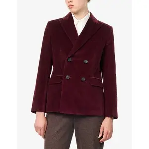Max Mara Double-breasted Cotton-corduroy Blazer