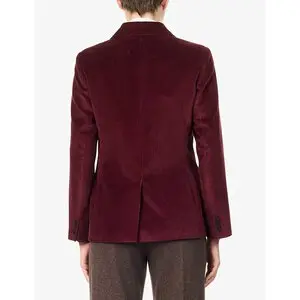 Max Mara Double-breasted Cotton-corduroy Blazer