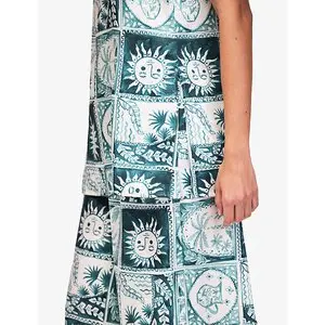 RO&ZO Zodiac Print Longline Camisole Top