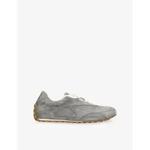 Bottega Veneta Orbit Flash Suede Trainers - Grey