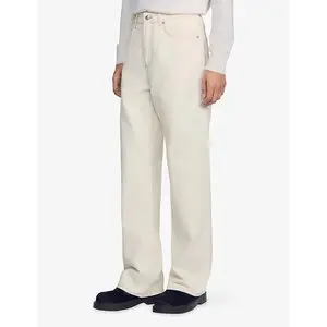 Sandro Straight-leg Relaxed-fit Denim Jeans