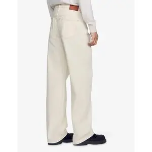 Sandro Straight-leg Relaxed-fit Denim Jeans