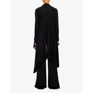 Rick Owens Draped Long Wool Cardigan