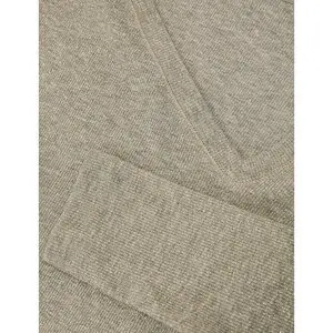 REISS Asymmetric Knitted Top With Metallic Finish