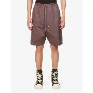 Rick Owens Bauhaus Zip Cotton Shorts