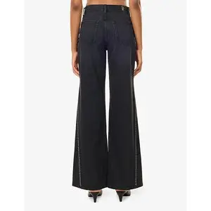 7 For All Mankind Lotta Flared Cotton Denim Blend Jeans