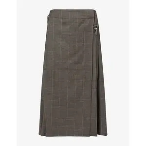 Simone Rocha Tailored Clip Wool Midi Skirt