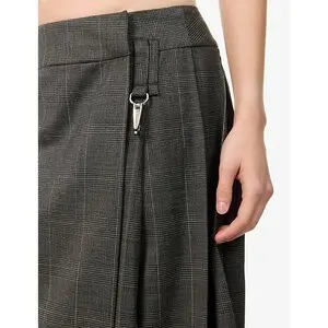 Simone Rocha Tailored Clip Wool Midi Skirt