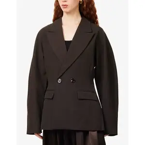 THE COUTURE CLUB Tailored Cinched Waist Woven Blazer