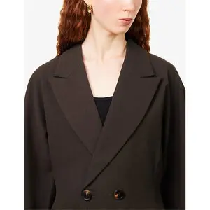THE COUTURE CLUB Tailored Cinched Waist Woven Blazer