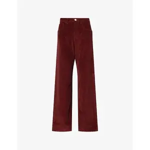 ROHE FRAMES Bruun Baggy Corduroy Cotton Trousers - Wine