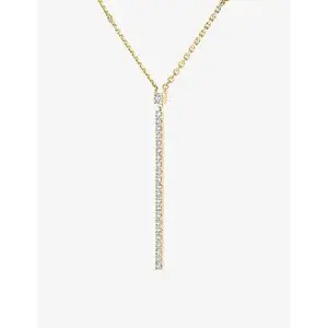 Messika Gatsby Bar 18ct Gold And Diamond Necklace - Yellow